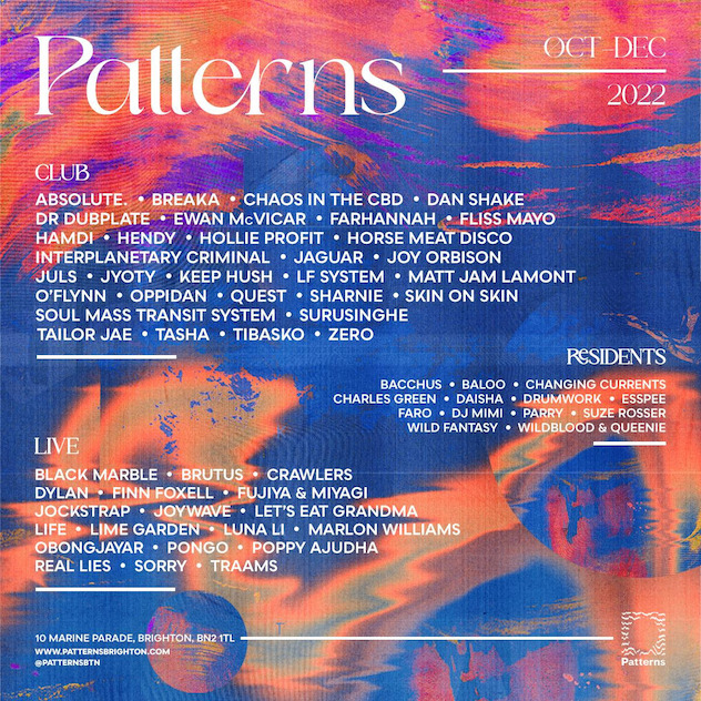 Brighton venue Patterns announces autumn programme · News RA