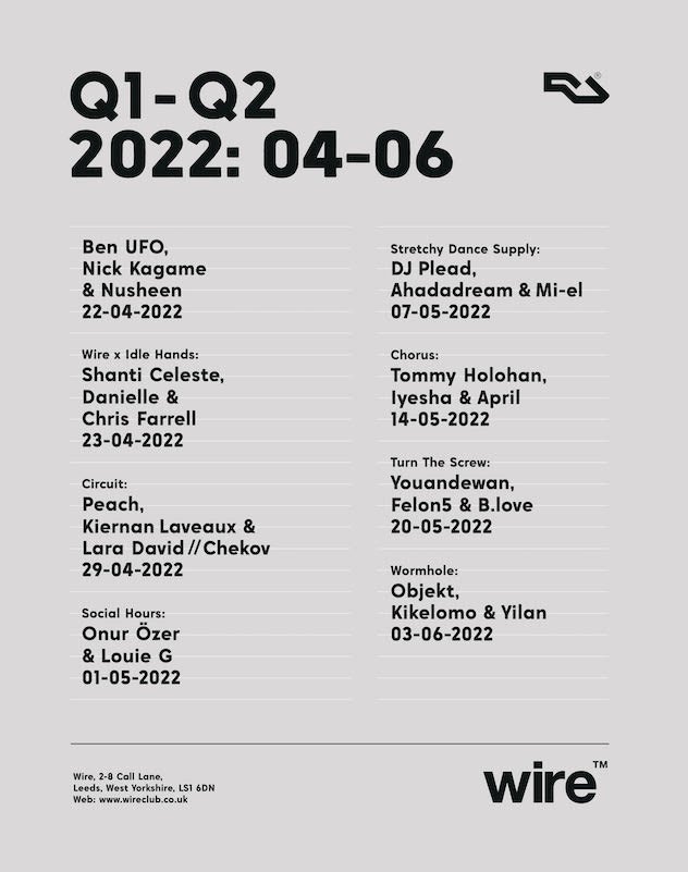 Leeds club Wire reveals April, May, June shows · News RA