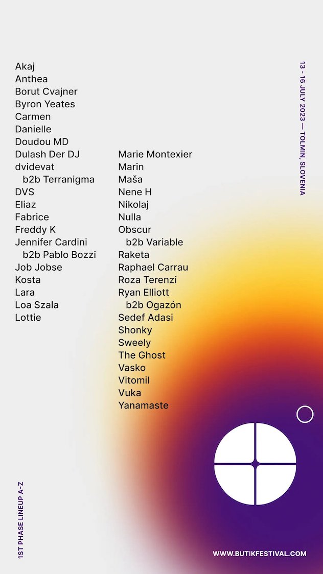 Slovenia's Butik Festival reveals first names for 2023 · News RA