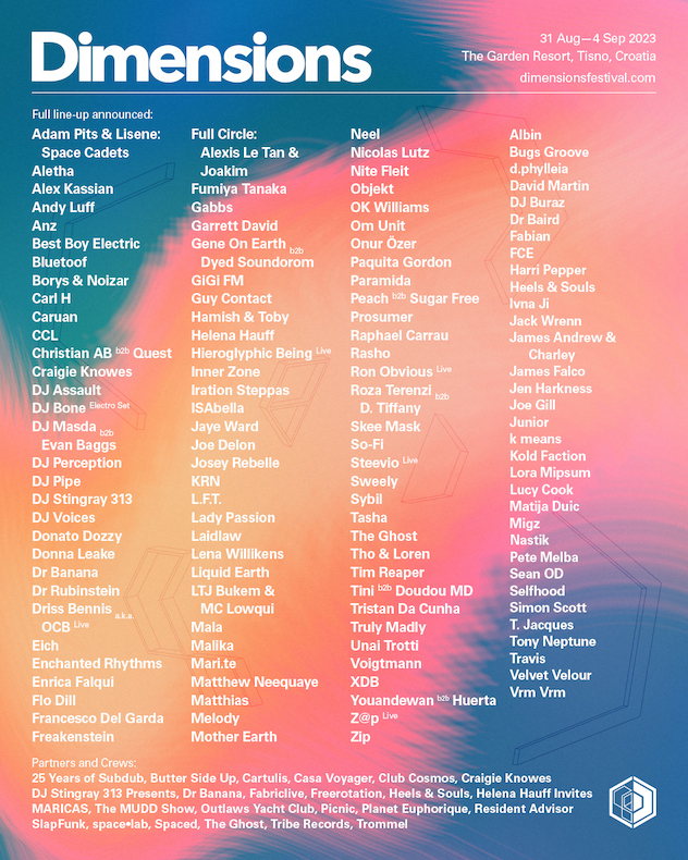 Croatia's Dimensions completes lineup for 2023 · News RA